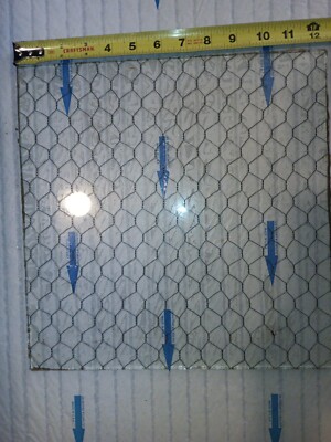 Vintage/Antique Chicken Wire Security Glass 12.5"x12.5" (CW1212-120) | eBay