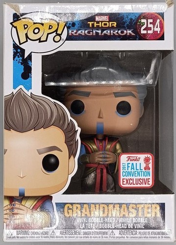 Funko POP #254 Grandmaster - Marvel Thor Ragnorok - 2017 Damaged Box ...