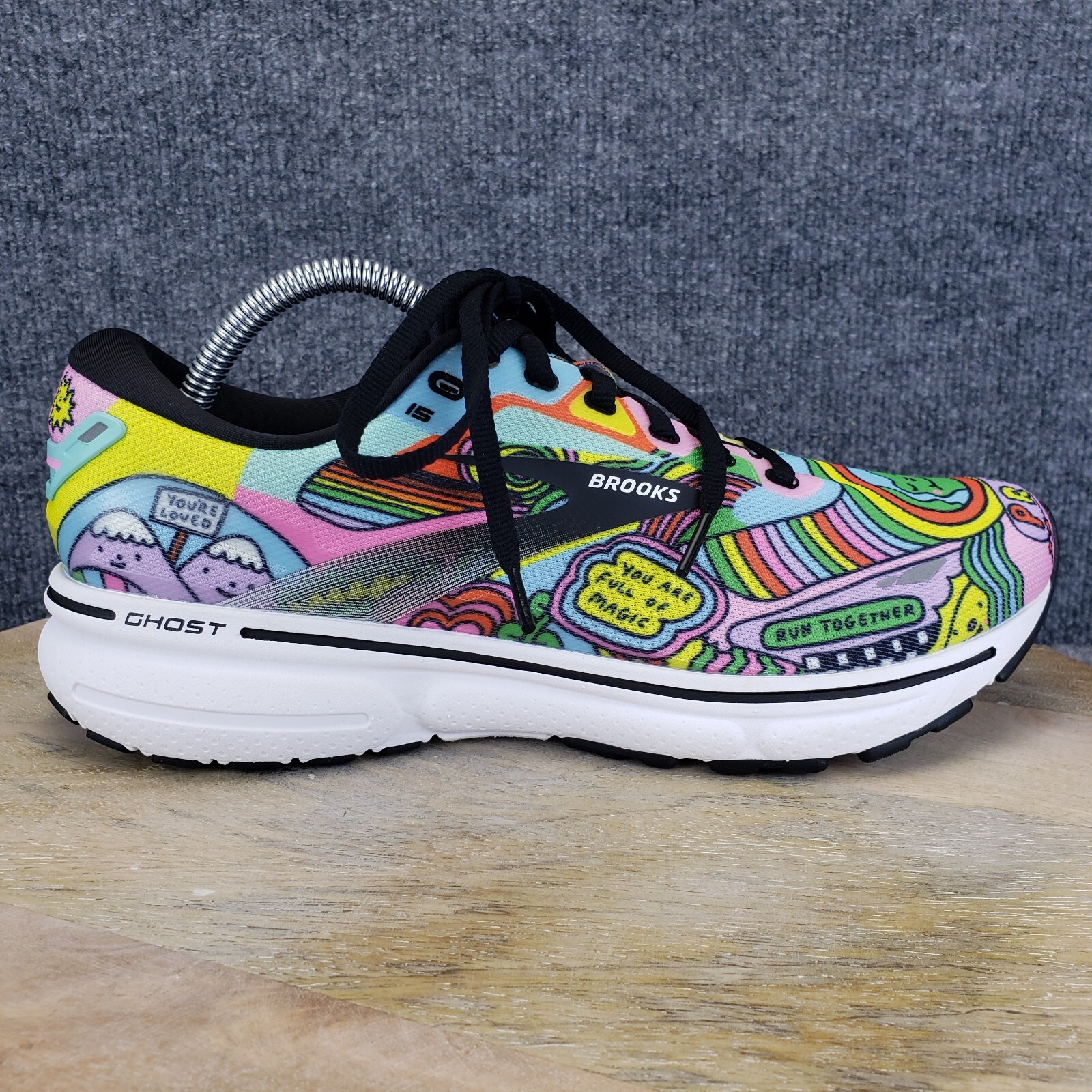 Size 10 - Brooks Ghost 15 x Wednesday Holmes Low Pride W for sale ...