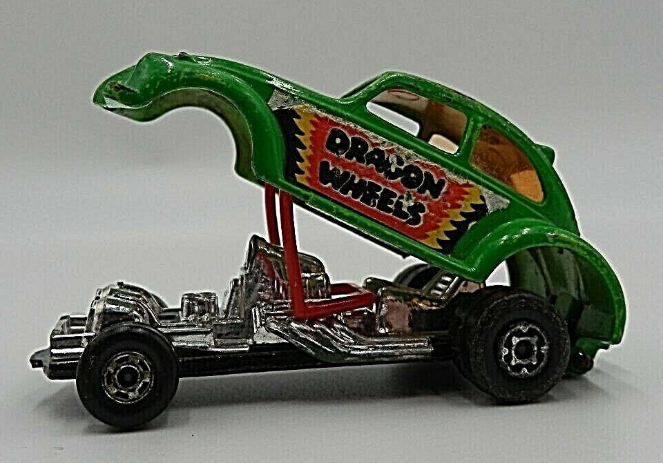 1971 Matchbox #31 Volks Dragon VW Beatle England Lesney + 1972 Dragon ...