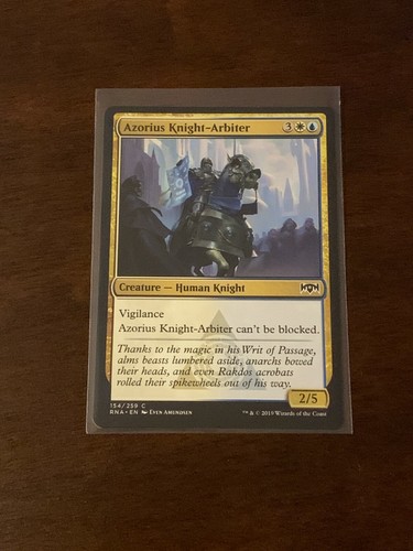 Magic the Gathering Ravnica Allegiance Azorius Knight-Arbiter | eBay