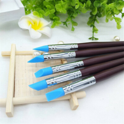 5pcs Silicone Rubber Clay Shaper Sculpting Polymer Modelling Pottery ...