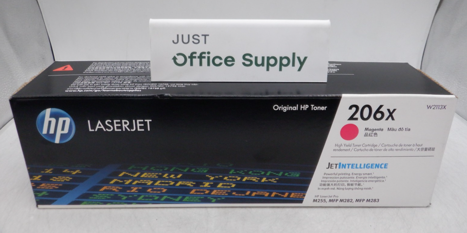 Genuine HP 206X Magenta W2113X High Yield Toner Cartridge Free Shipping ...