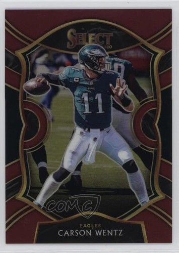 2020 Panini Select Concourse Maroon Prizm /149 Carson Wentz #17 | eBay