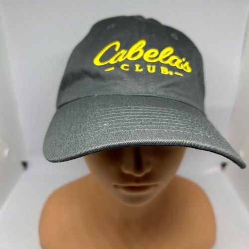 Cabela's Club Gray Ball Cap with Yellow Logo OSFM | eBay