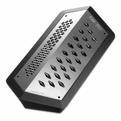 Kai Sebastian Conran grater Janus kitchen grater with drip tray Black ...