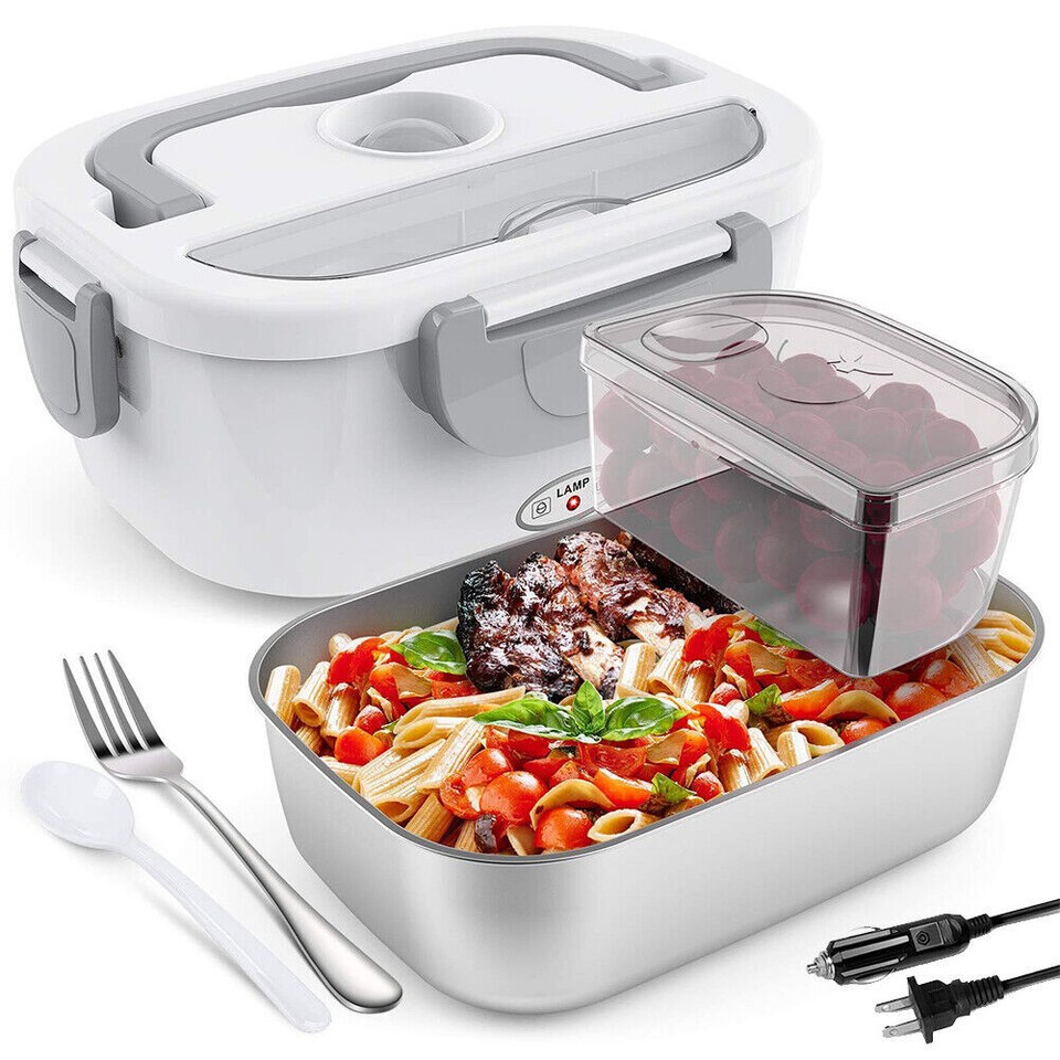 Electric Portable Lunch Box Food Heating Bento Warmer Container For Car ...