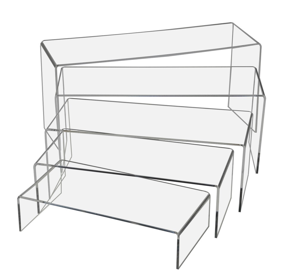 Risers for Counters, Different U-shaped Display Stands Set of 5 Clear ...