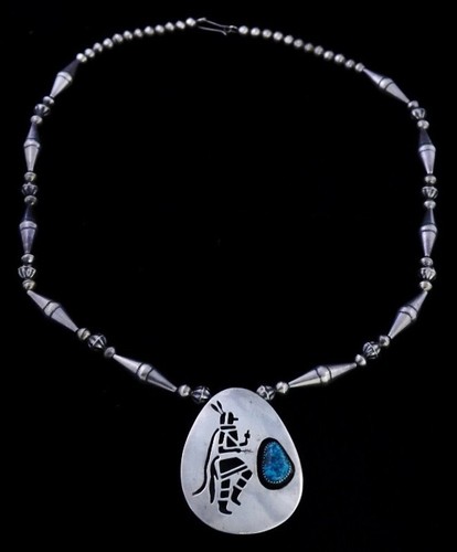 Vintage Wilson Begay Lone Mountain Spiderweb Turquoise Kachina Overlay ...