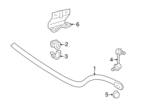 Genuine Lexus LS430 2001-2006 Front Sway Bar Stabilizer Link Rod 48820 ...