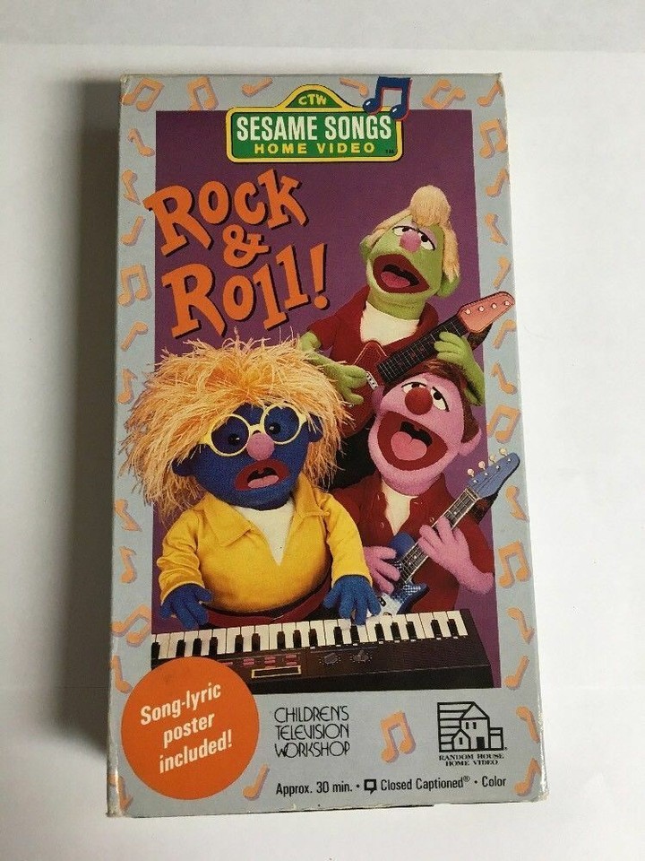 Sesame Street Songs-Rock & Roll [VHS] [VHS Tape] [1990]TESTED-RARE ...
