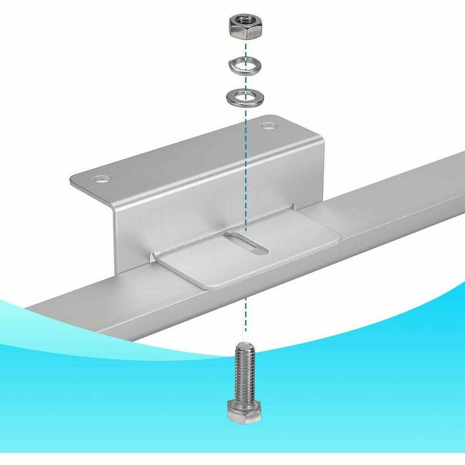 4 Pcs of Solar Panel Mounting Z Brackets for RV Boat Wall Off Gird Roof ...