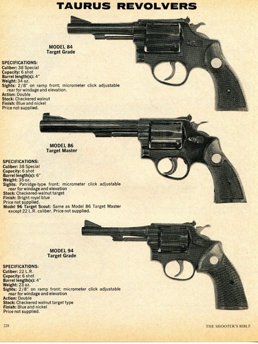 1977 Print Ad of Taurus Model 84 86 94 Target Grade Revolver | eBay