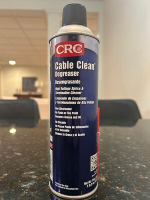 CRC Cable Cleaner, Degreaser, 18oz High Voltage Splice Cleaner - 02064 ...