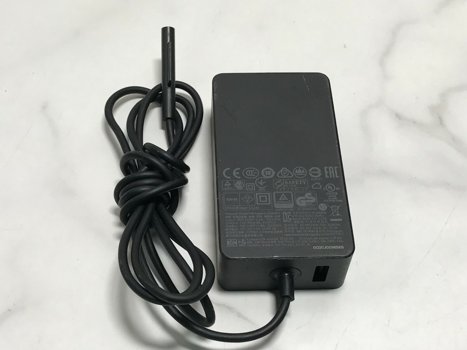Microsoft Surface Pro 3, Pro 4, Model 1706 Charger 15V 4A, 5V 1A REF ...