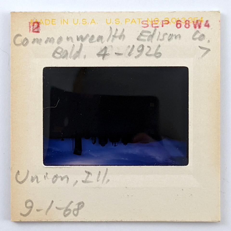 1968 Railroad Slide Commonwealth Edison Co Locomotive No 7 Union ...