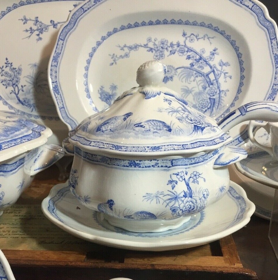 Furnivals Quail Blue England Dishes Various Items Dinnerware & Serving ...