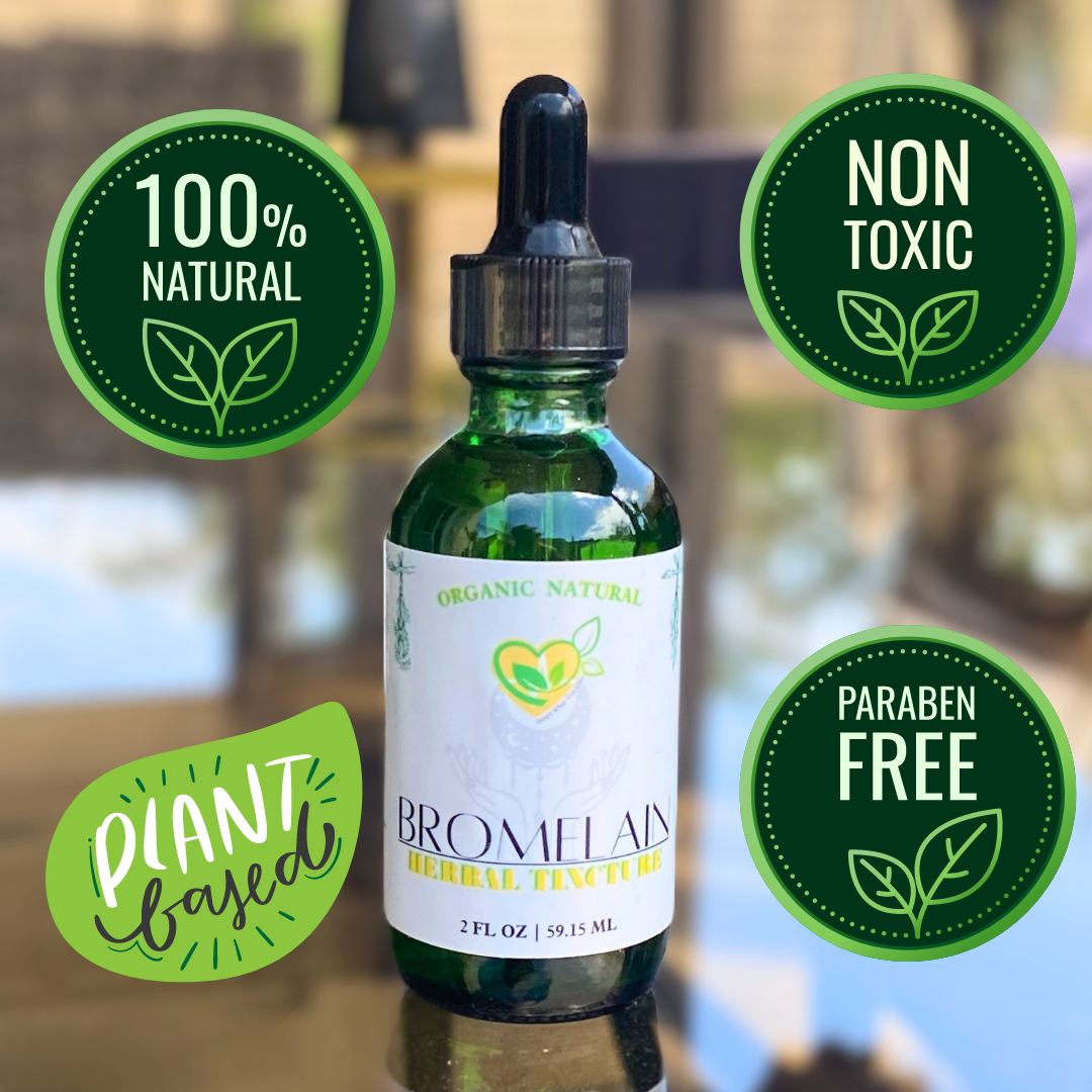 Bromelain 2K Tincture Natural Liquid Drop Pineapple Enzyme Digestive ...