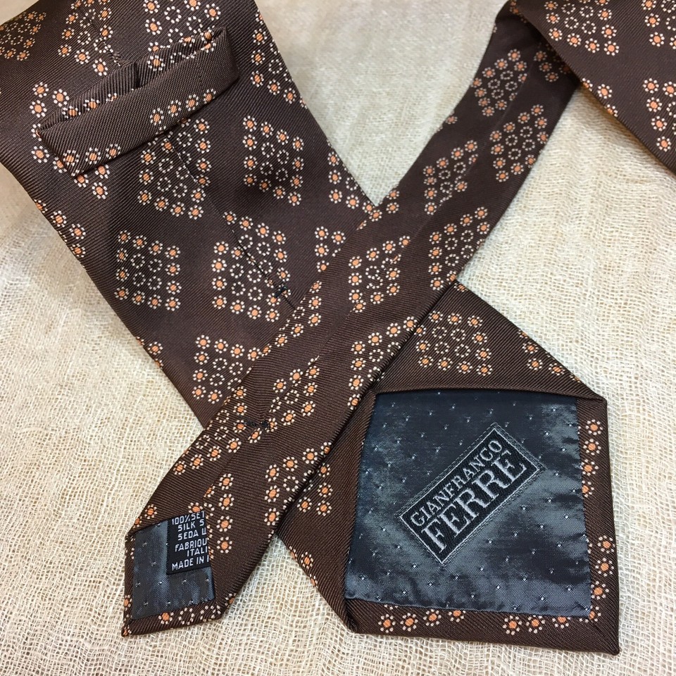 Cravatta di seta vintage GIANFRANCO FERRE Tie CORBATA cravate soft silk ...