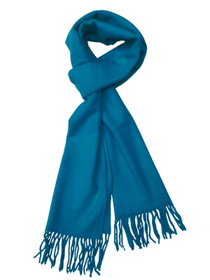 Calvia Cashmere Feel Scarf Super Soft & Warm Elegant Looks - Turquoise ...