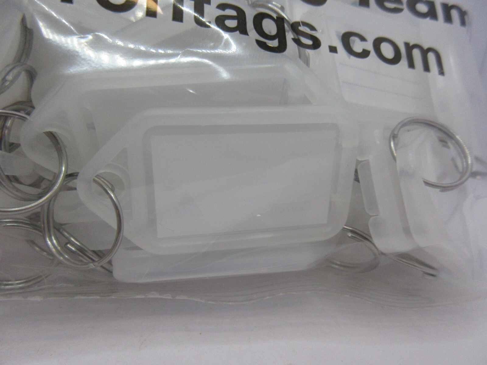 New Sealed Bag of Kevron ID5 CLEAR Key tags 50 per bag 56mmx30mm | eBay ...