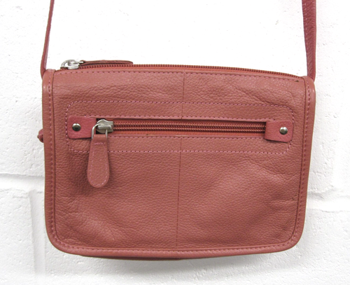 Hotter Womens Pink Leather Mini Small Crossbody Shoulder Handbag Skinny ...