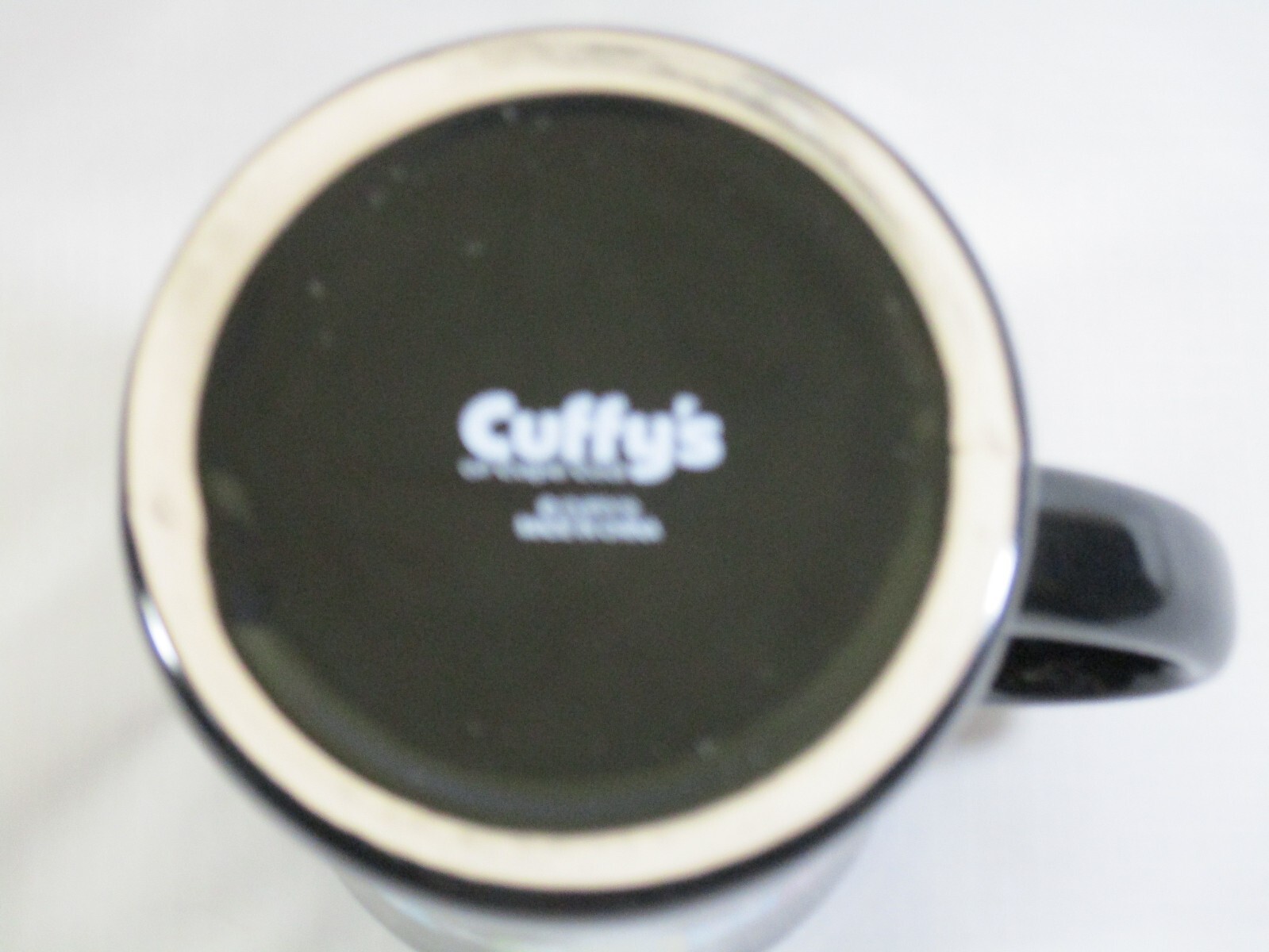 Cuffy's Of Cape Cod Black Retro Diner Style Coffee Mug | eBay