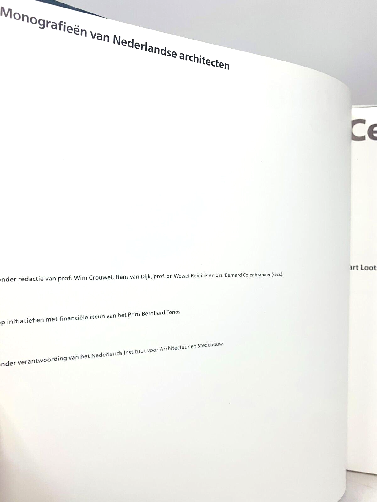 1989 Cees Dam Monographs of Dutch Architects Bart Lootsma Hardcover ...