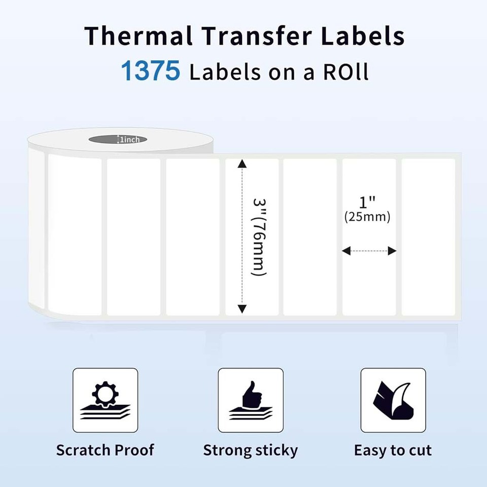 2x1 2x2 4x3 4x2 Thermal Shipping Labels UPC Barcode Sticker For Zebra ...