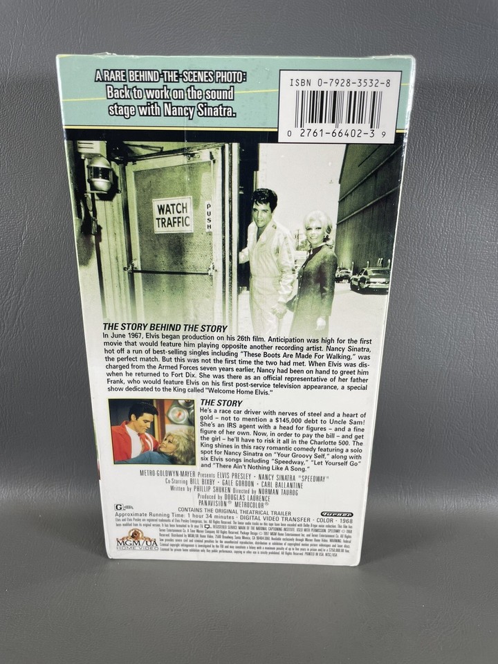 Speedway Nancy Sinatra, Elvis Presley (VHS, 1997 Includes Theatrical ...