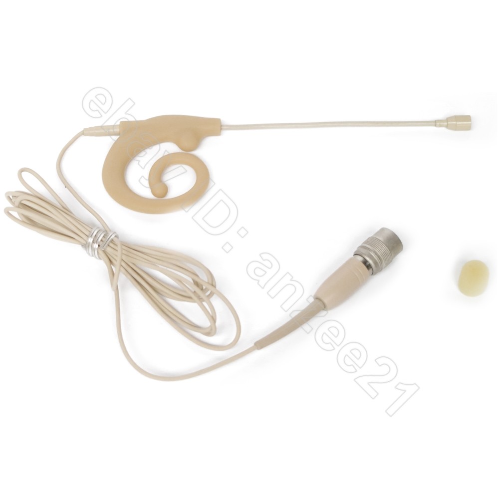 Beige single ear hook Headset Microphone for Audio-Technica Wireless ...