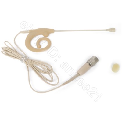 Beige single ear hook Headset Microphone for Audio-Technica Wireless ...