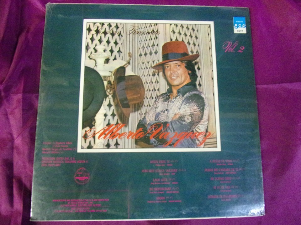 Sealed Rare Latin LP: Alberto Vazquez - Rancheros Romanticas - Discos ...
