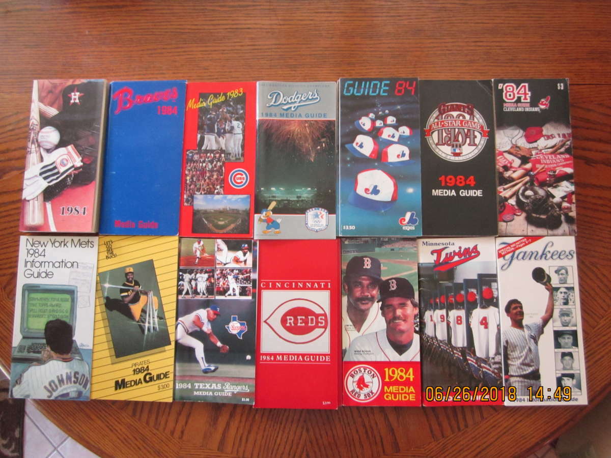 1984 MLB Baseball Media Guides 14 different guides | eBay