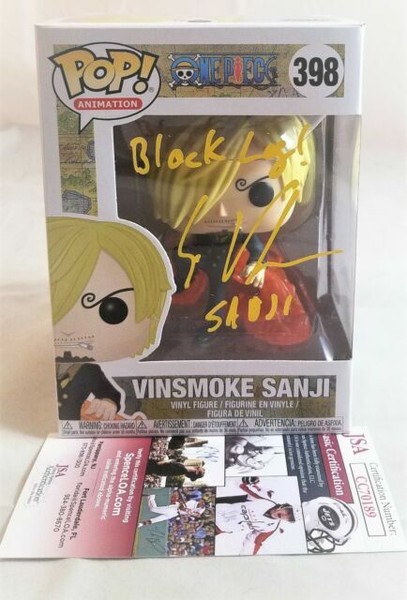 Eric Vale Autograph Funko Pop One Piece Vinsmoke Sanji Figure Signed ...