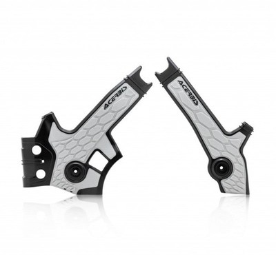 Acerbis 96+ Suzuki DR650 Frame Guards- X-Grip - Black/Gray | eBay