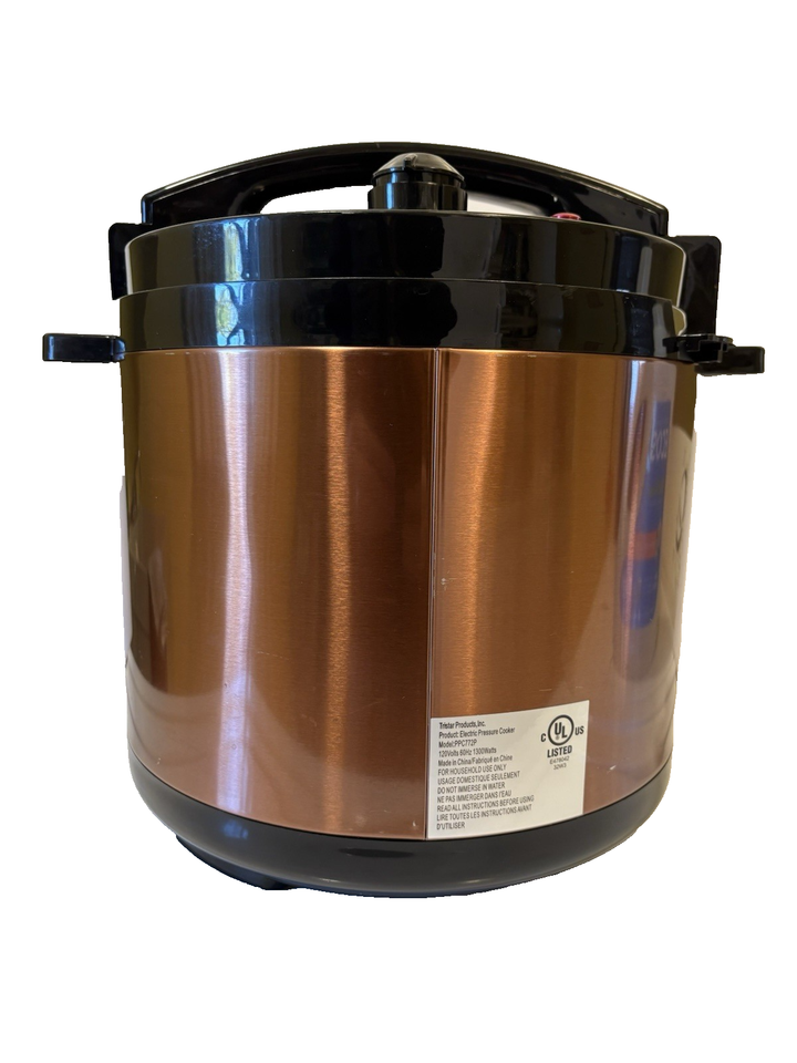 Power Cooker Plus 8-Quart Pressure Cooker Bronze As Seen on TV Tested ...