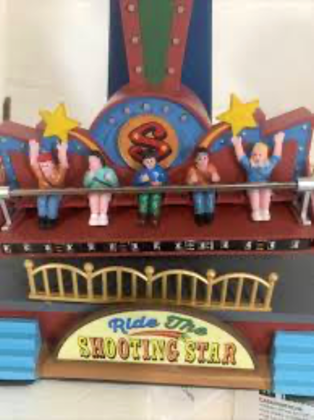 LEMAX VILLAGE COLLECTION 54918 The Shooting Star Carnival Ride Brand ...