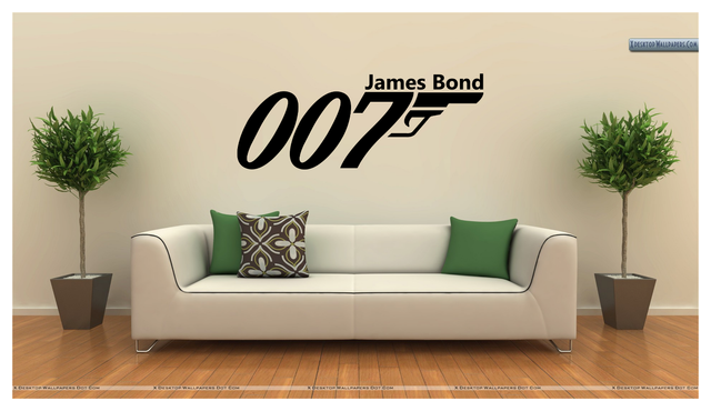 James Bond 007 Logo Vinyl Wall Sticker Decal 36"x14" Choose your Color ...
