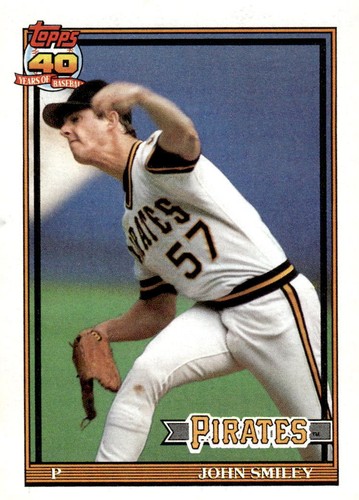 1991 Topps #143 John Smiley - Pittsburgh Pirates | eBay