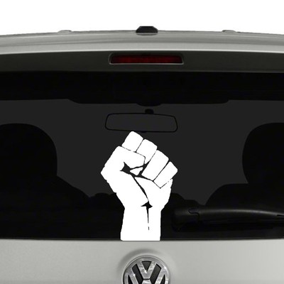 Raised Fist Vinyl Decal Sticker Car Window Revolution | eBay