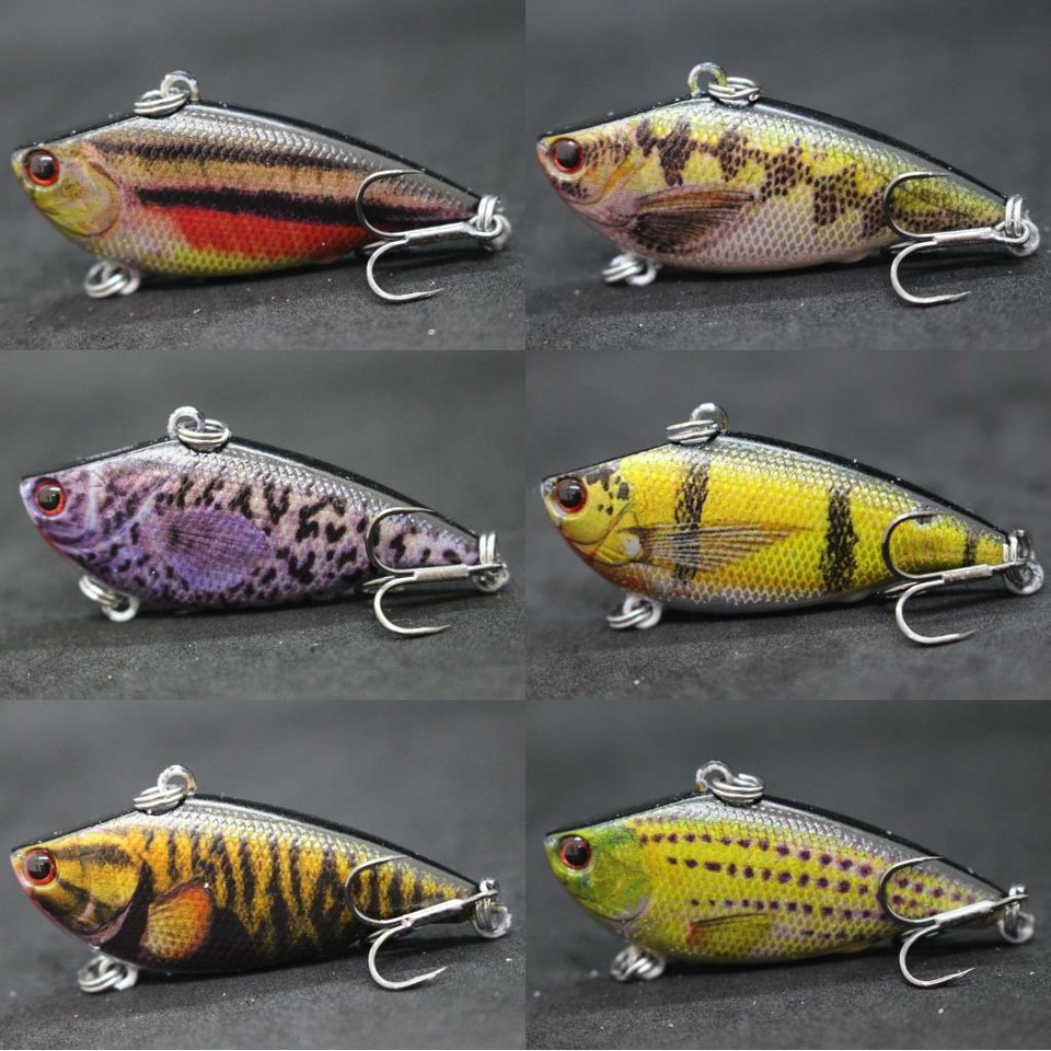 Lipless Crankbaits Fishing Lures 2 1/4 inch 1/3 oz Trap Sinking ...