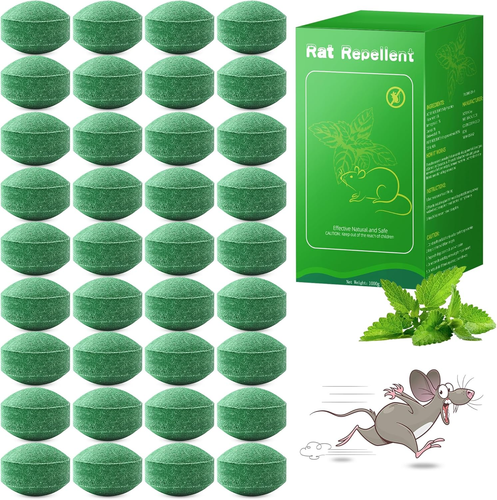 48 Pack Mice Repellent - Peppermint Oil Rat Repellent Balls for Indoor ...