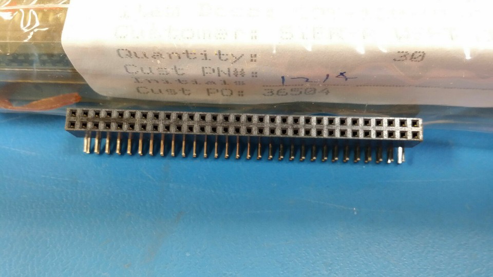 (1 PC)TMMH-130-01-F-D-RA-ES SAMTEC Conn Shrouded Header HDR 60 POS 2mm ...