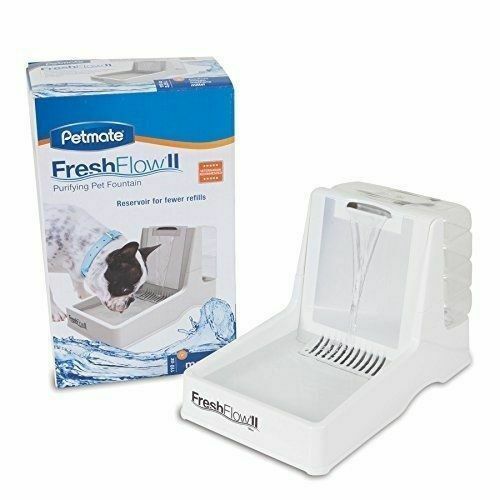 Petmate Fresh Flow II Fountain White 110oz Medium Pet for sale online ...