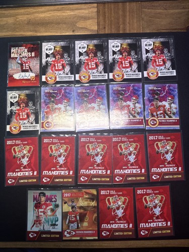 Patrick Mahomes 19 Card Lot Autograph Collections And Rookie Gems KC ...