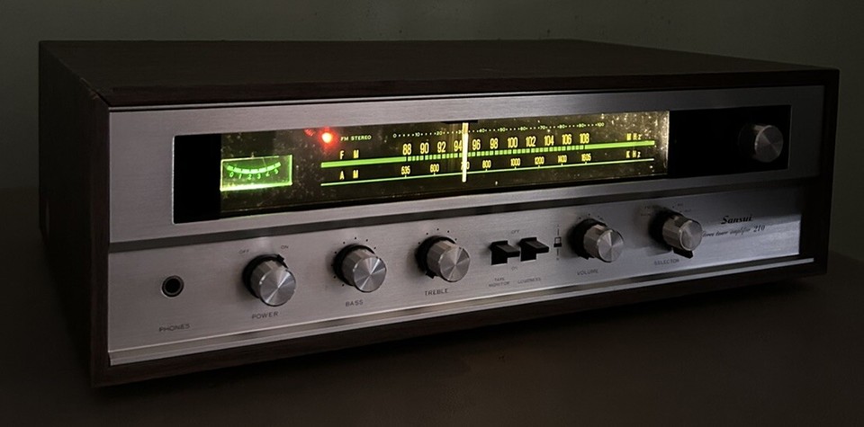 SANSUI 210 STEREO RECEIVER NICE | eBay