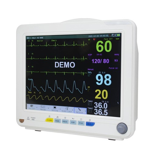 Carejoy 6-Parameter Patient Monitor 12 TFT ECG NIBP RESP TEMP PR SpO2 ...