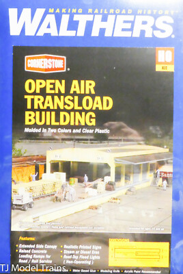 Walthers Cornerstone HO #933-2918 Open Air Transload Building (Kit ...