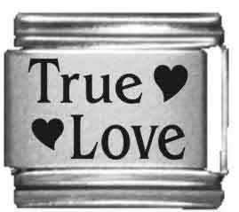 Clearly Charming True Love Laser Italian Charm | eBay